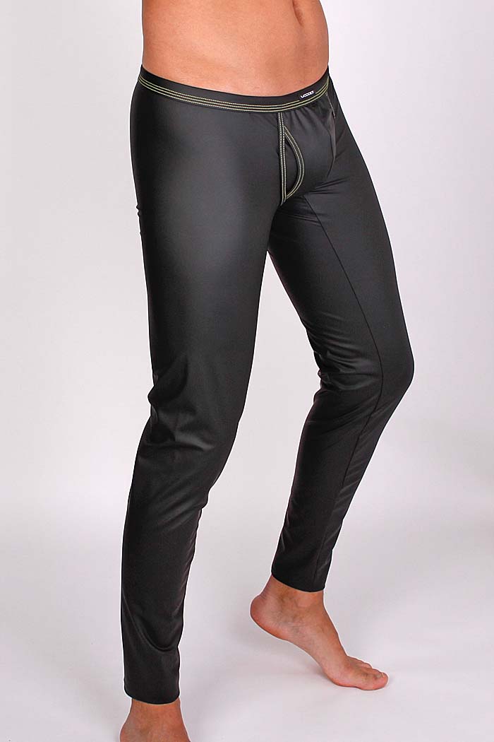 Wojoer Fetisch Gummi Leggings 331 Schwarz-Gelb - EasyFunShop