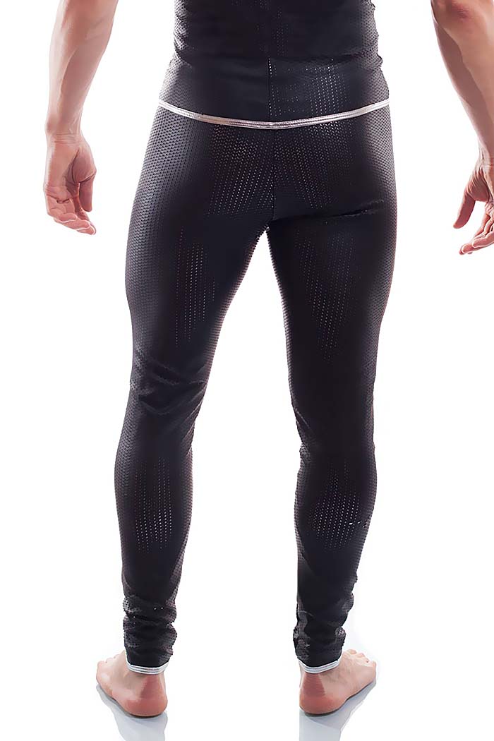 Wojoer Herren Leggings 396 Black Silver - EasyFunShop