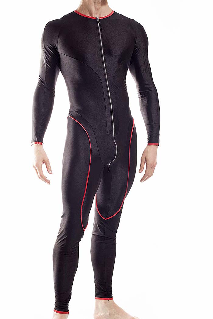 Wojoer Bodysuit 357 Schwarz-Rot - EasyFunShop