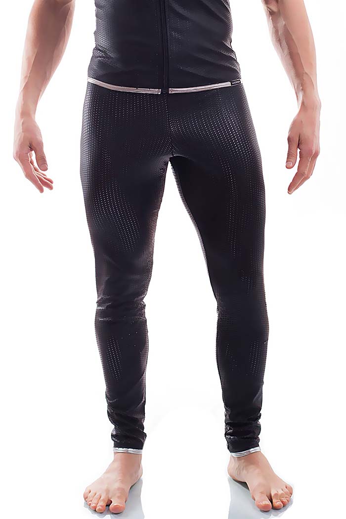 Wojoer Herren Leggings 396 Black Silver - EasyFunShop